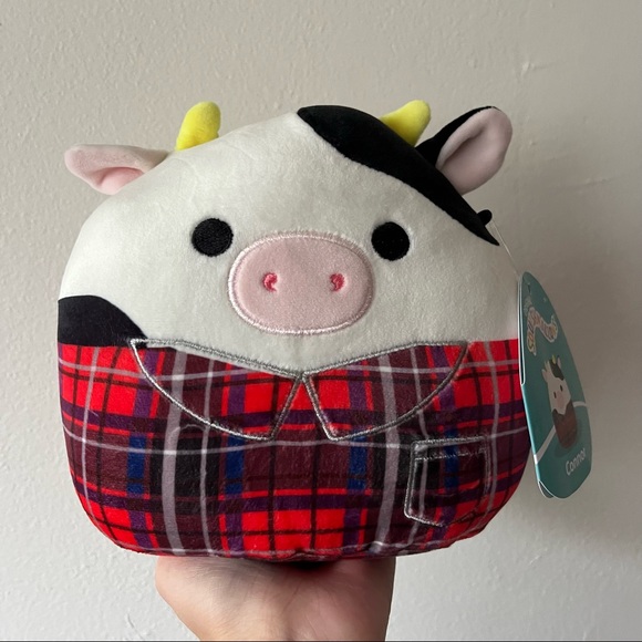Squishmallows | Other | Nwt 7 Conner The Cow Flannel Fall Squishmallow ...